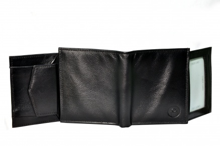 Online Madras - MOSPL Men's Genuine Leather Coat Wallet (Black)
