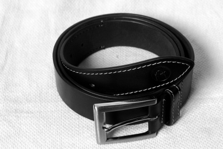 Online Madras - MOSPL Men's Genuine Leather Belt (Black)