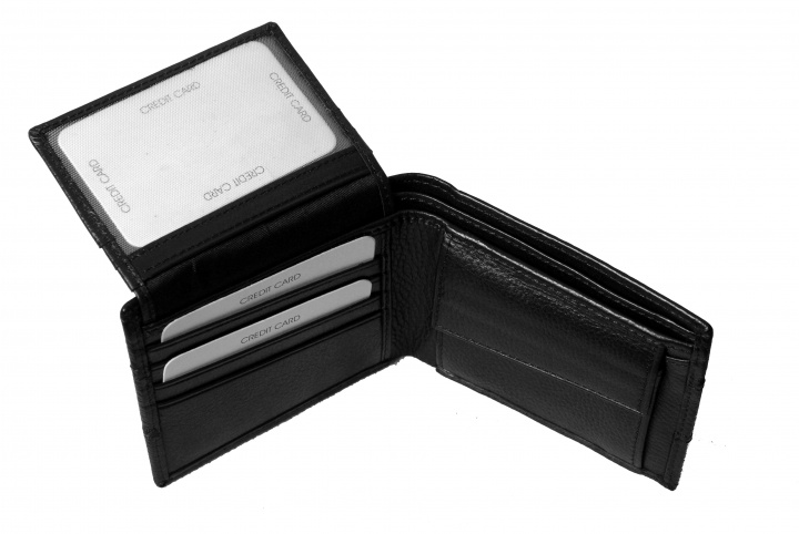 Online Madras - MOSPL Men's Genuine Leather Wallet (Black)